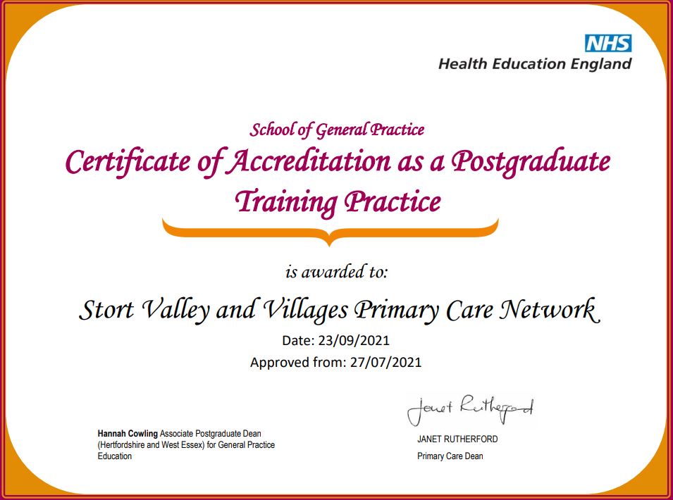 Certified Accredited Training Organisation | Stort Valley Healthcare